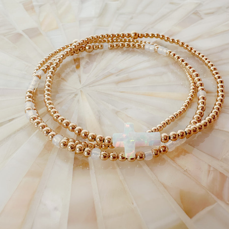 Stacks– Amethyst + Opal
