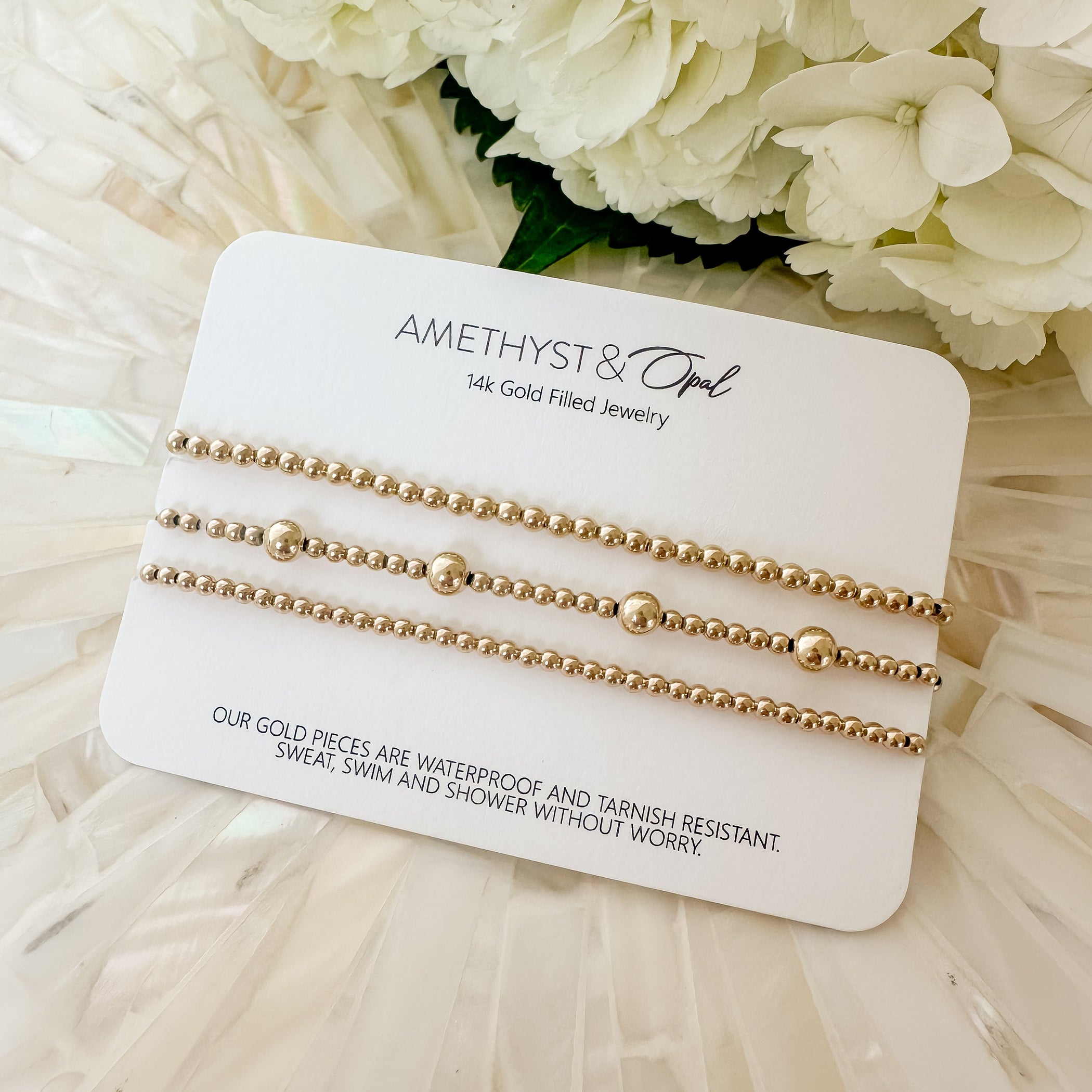 Naples Stack– Amethyst + Opal