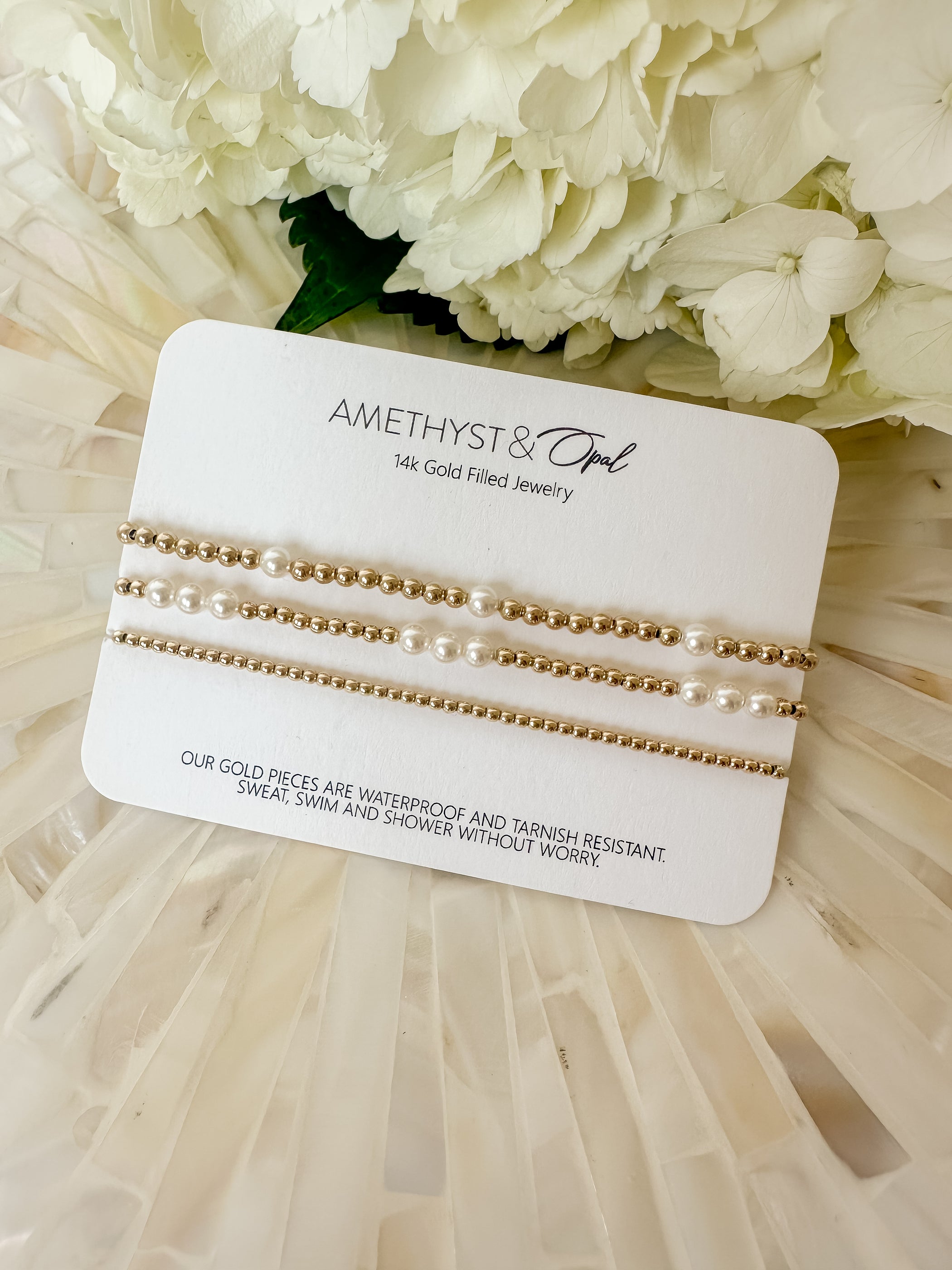 Newport Stack– Amethyst + Opal